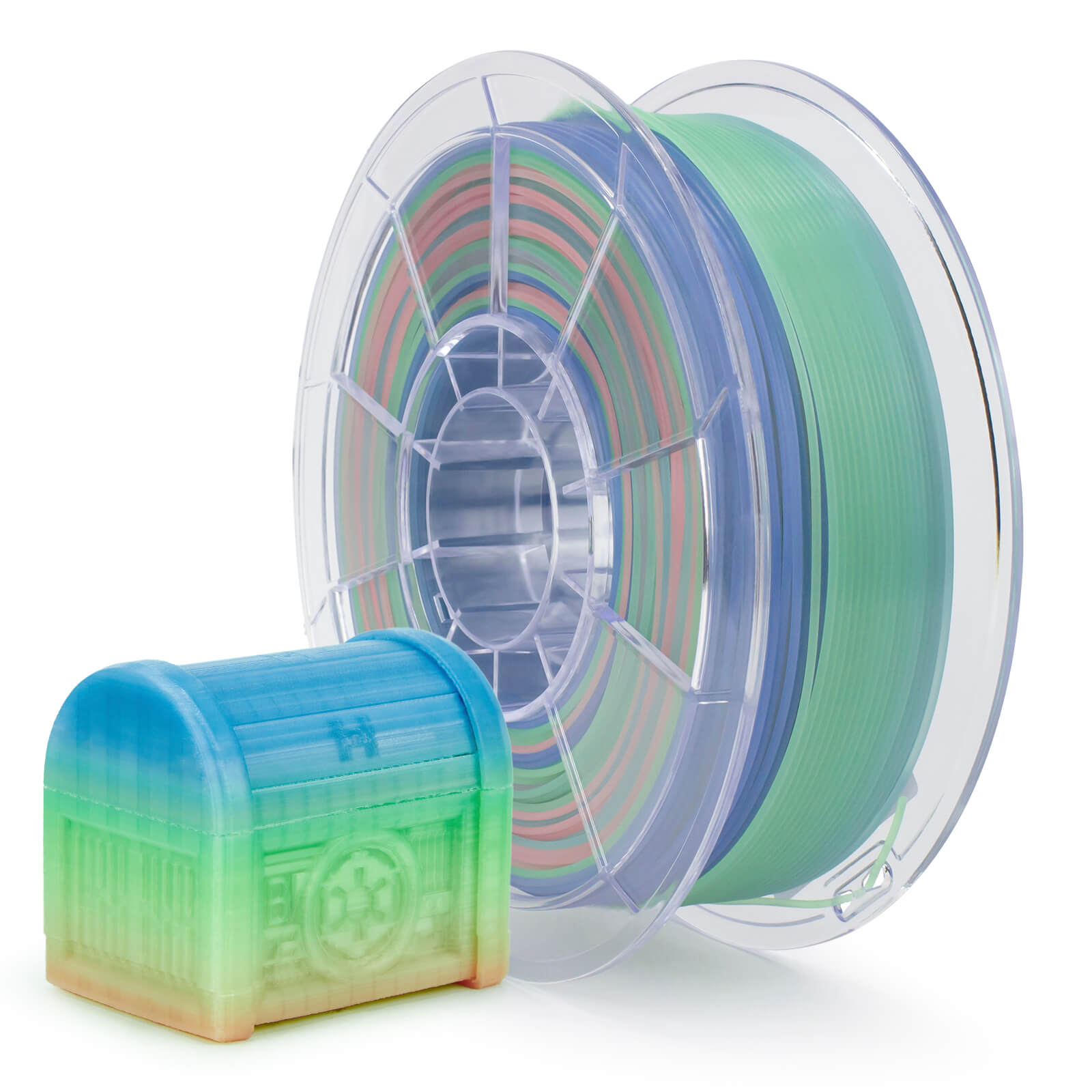 ZIRO Rainbow Glow-in-the-Dark PLA Filament – 1.75mm, 1kg – Ziro3D UK ...